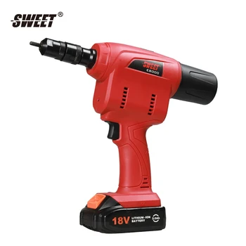 Swt-e8000 Electric Cordless Rivet Nut Gun Li-ion Battery Rivnut Tool ...