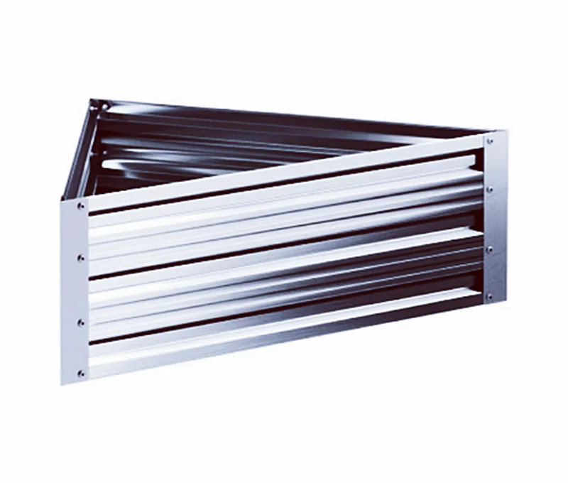 DIY Triangle Galvanised Steel Garden Raised Bed Planter Box