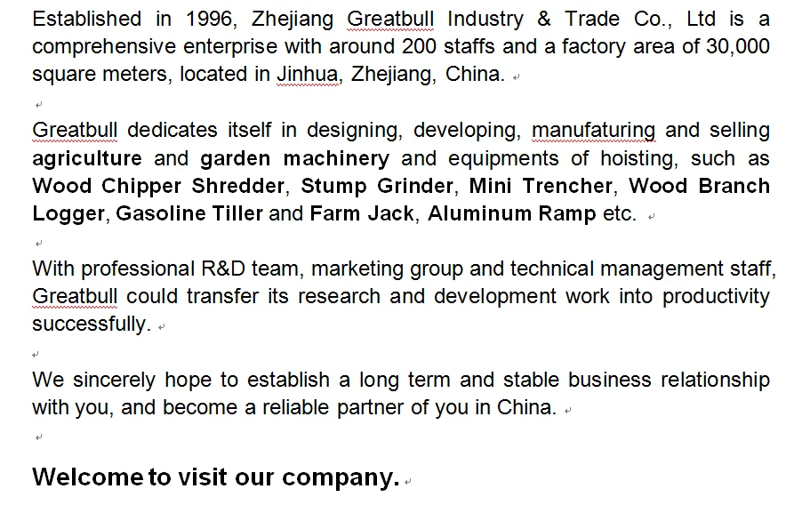 Forestry Garden Use Mini Petrol Loncin Engine Stump Grinder