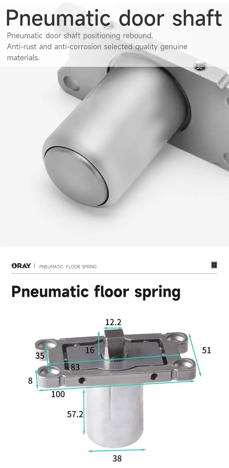 Stainless Steel Glass Pivot Door Fittings Floor Pivot Bearing Frameless ...