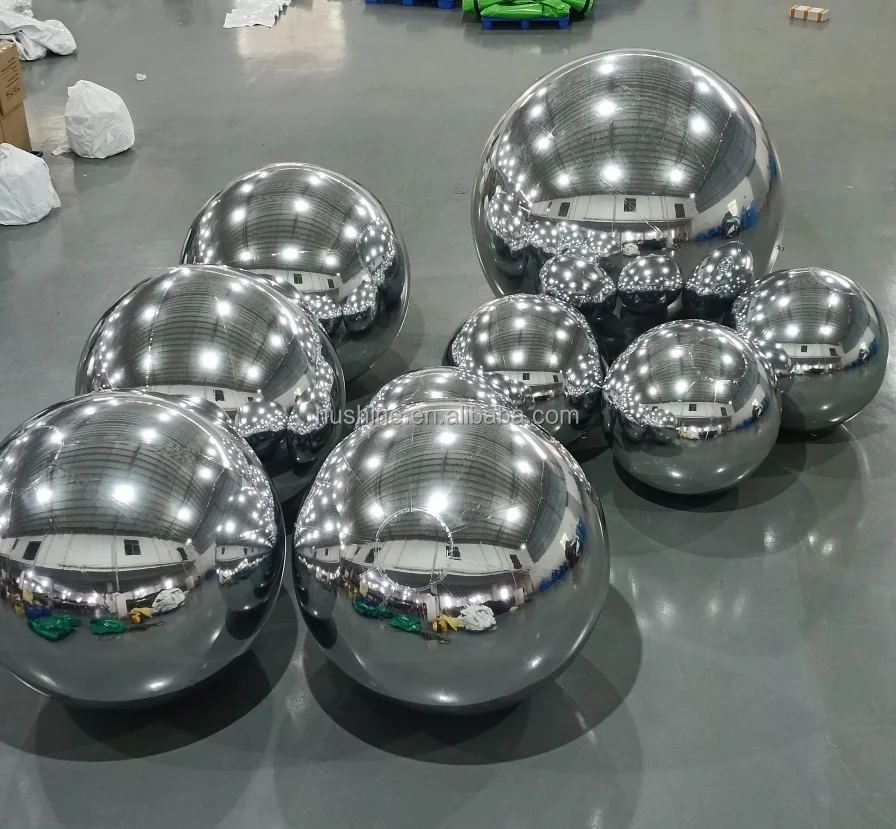 Giant Inflatable Silver Ball - Durable Event Decor