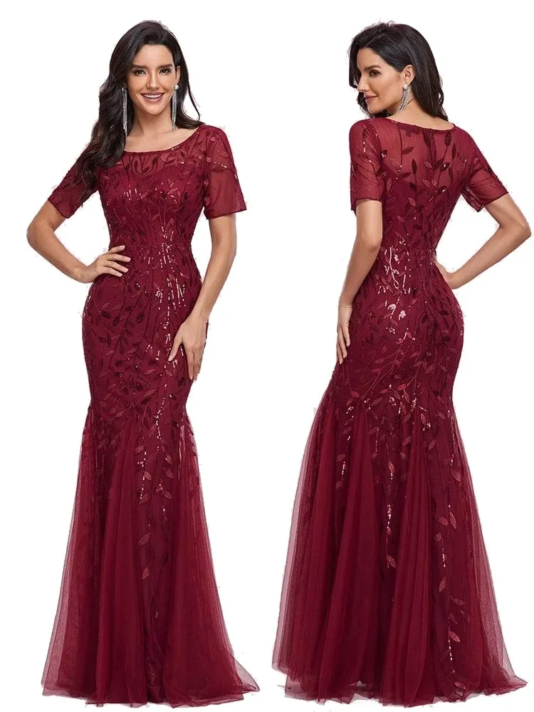 V-neck Sheer Patchwork A-line Dress Summer High-quality Luxury Sequin ...