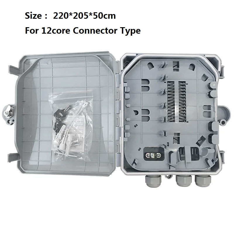 12 Core Outdoor FTTH Fiber Optic Distribution Box hot selling product ...
