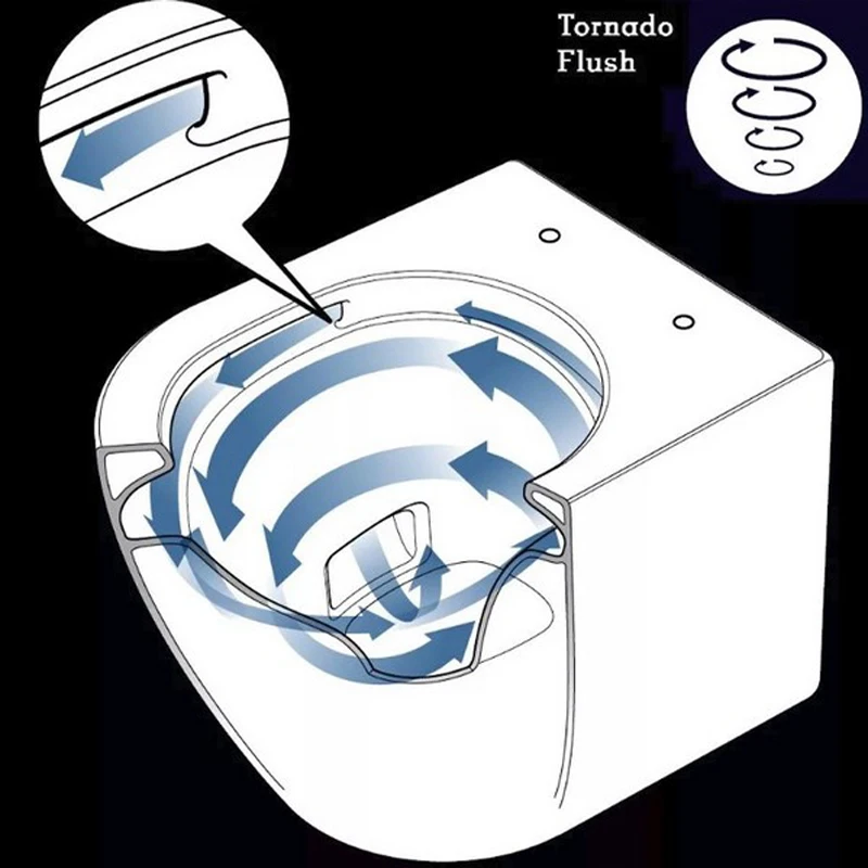 China Sanitary Ware Toilet Turbo Flush Wall Hung Commode Hidden Cistern ...