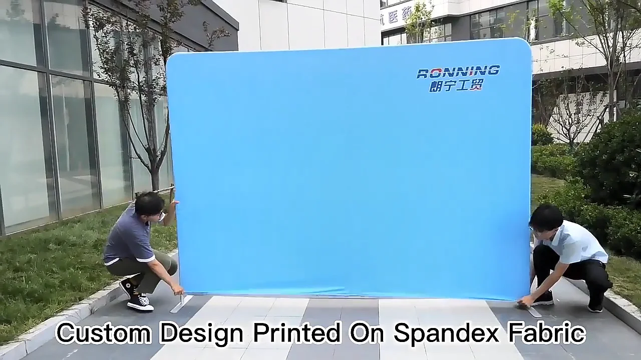 Promotional Pop Up Display 3x3 Curved Pop Up Trade Show Portable ...