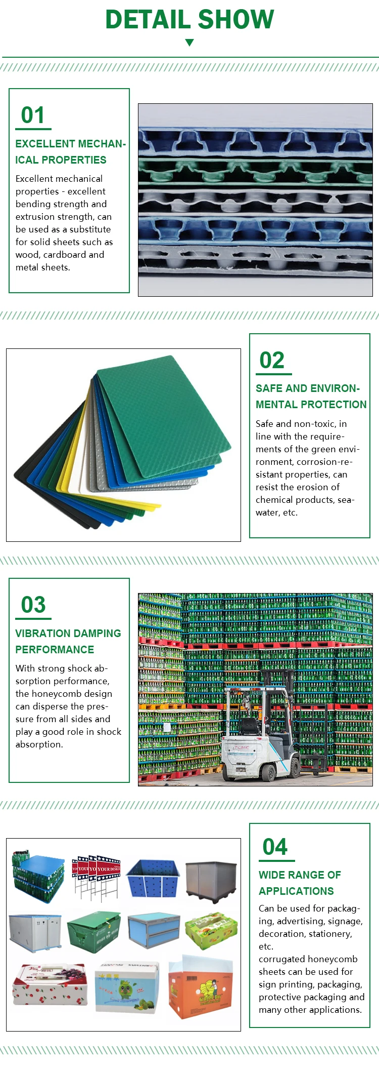 Heavy Duty Pp Corrugated Honeycomb Plastic Honeycomb Sheet Sandwich ...