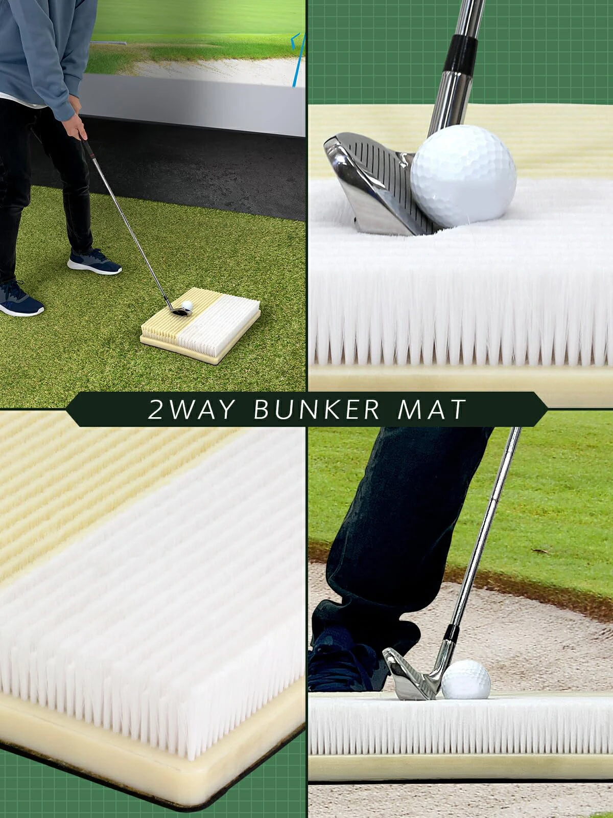 New Golf Bunker Mat Simulator Bunker Training Mat Chipping Practice Mat ...
