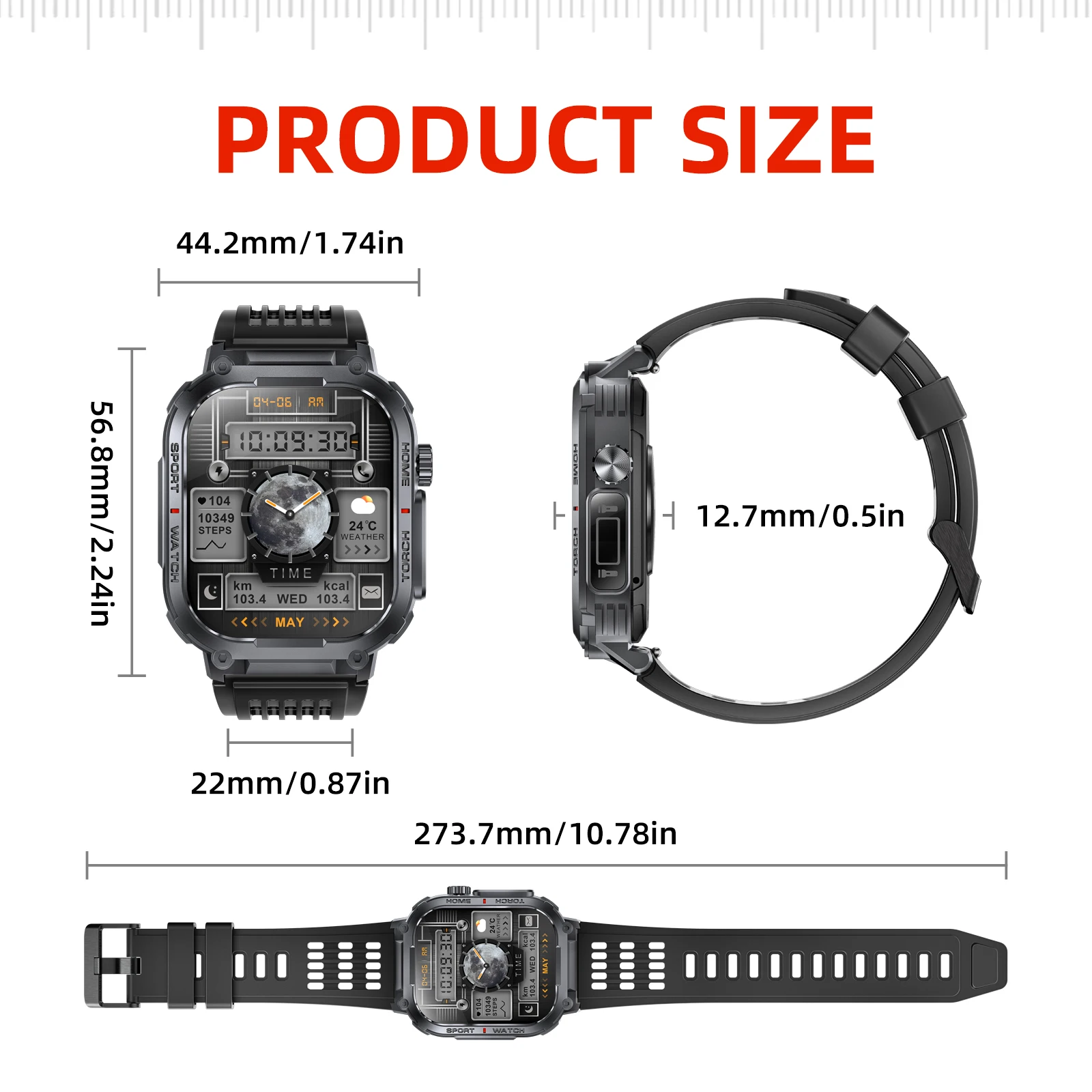 Yiqungo Smart Watch - Versatile Fitness Tracker & Gift