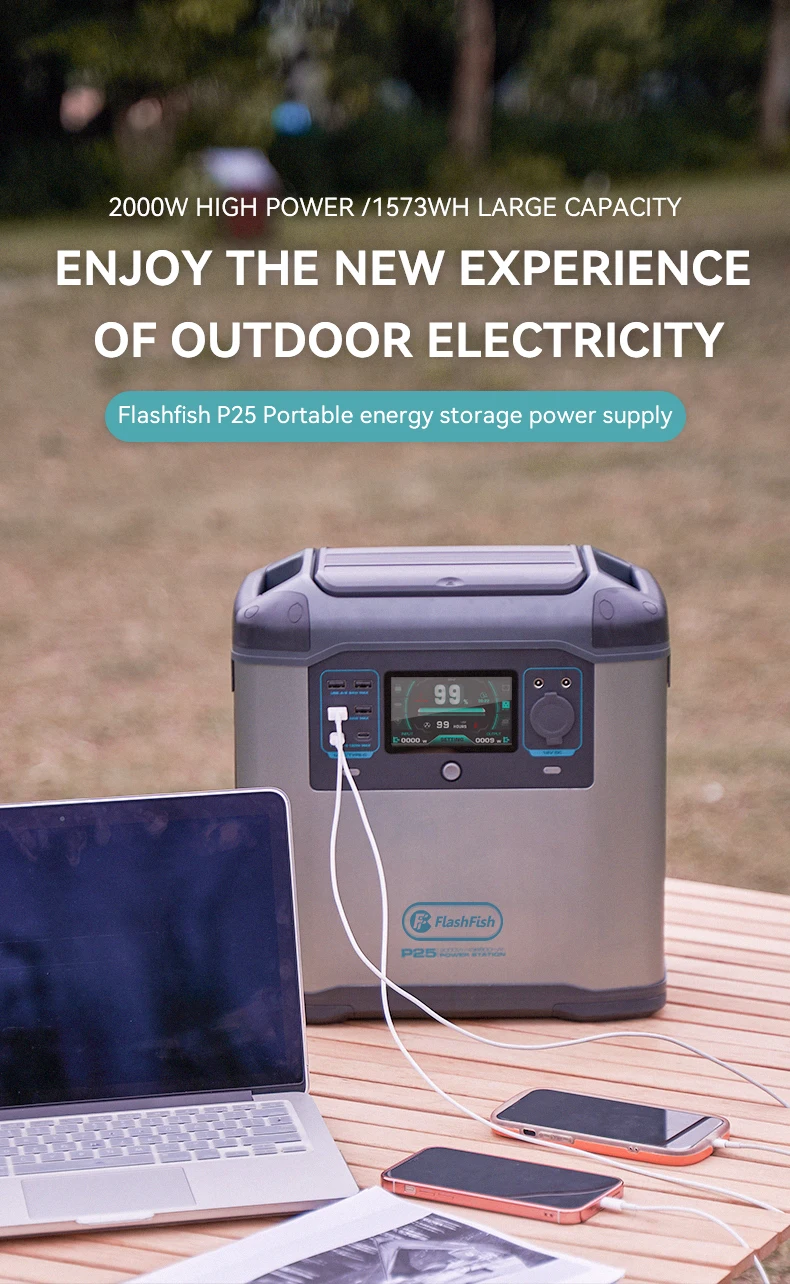 Outdoor Bike Portable Power Station 2000w Portable Power Packs Station ...