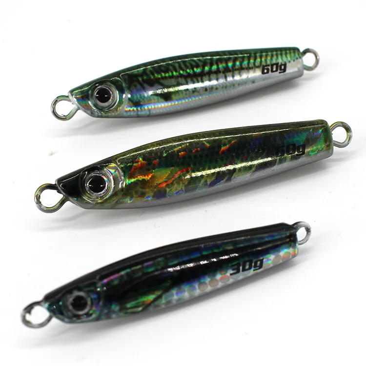 20g 40g 60g 80g 3d Printing Lead Metal Sinker Slow Jig Saltwater Fishing Lure Slow Tuna Jig ...