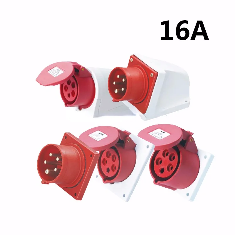 16a 3 Pole Connector Industrial Male&female Sockets Sfn-115/sfn-315/sfn ...