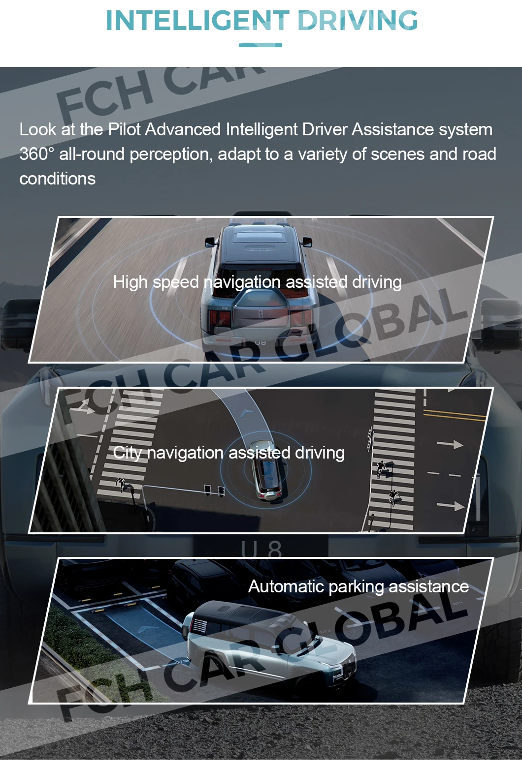 2023 Byd Yangwang U8 New Byd Extended Range Suv Non-load Bearing Body 5 Seats Cltc 1000km 4wd Ev ...