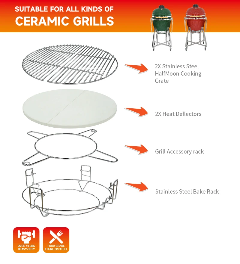 SEB KAMADO Divide & Conquer Cooking System - Durable & Efficient