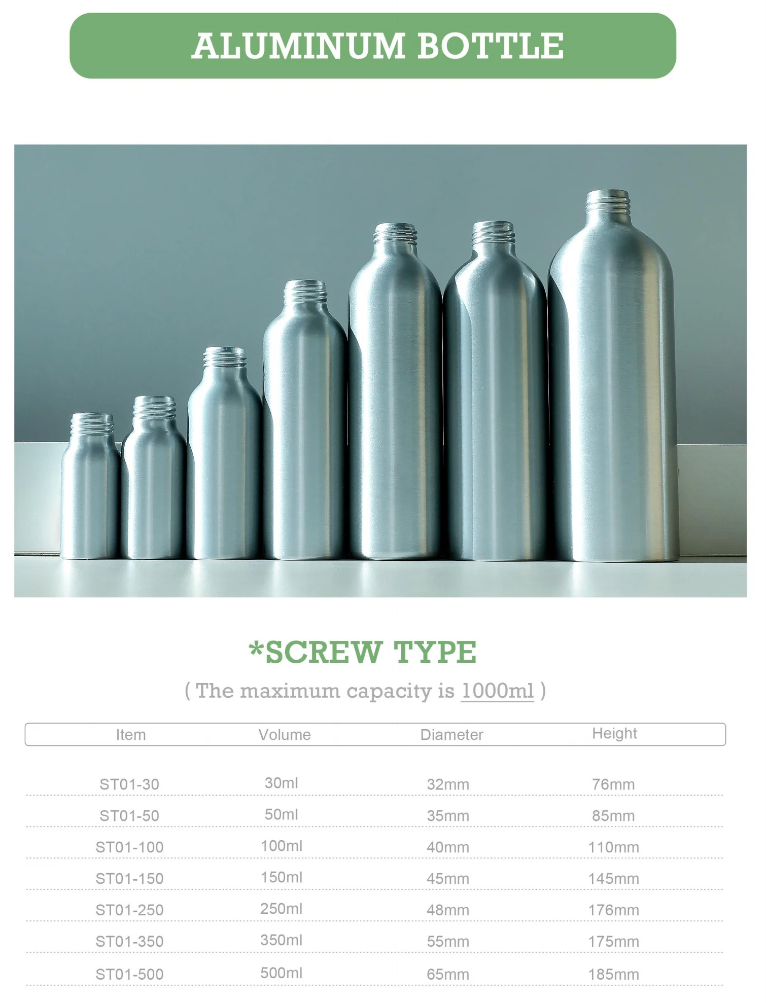 Manufacturer Small Mist Spray Bottles Hot Selling Aluminum Aerosol Cans ...