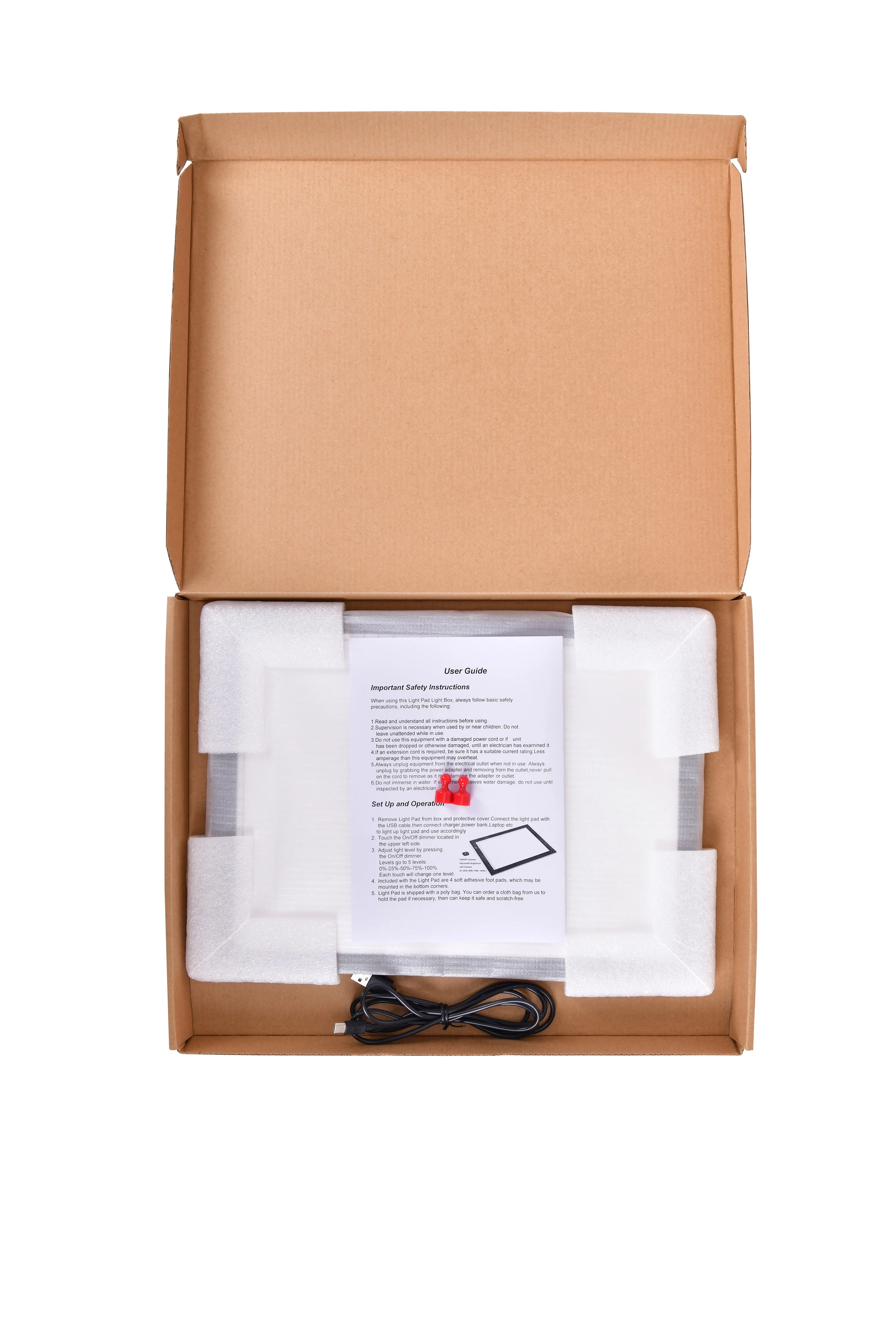 A3 A4 Easy Carry Slim Drawing Light Pad Tracing Painting Light Pad ...
