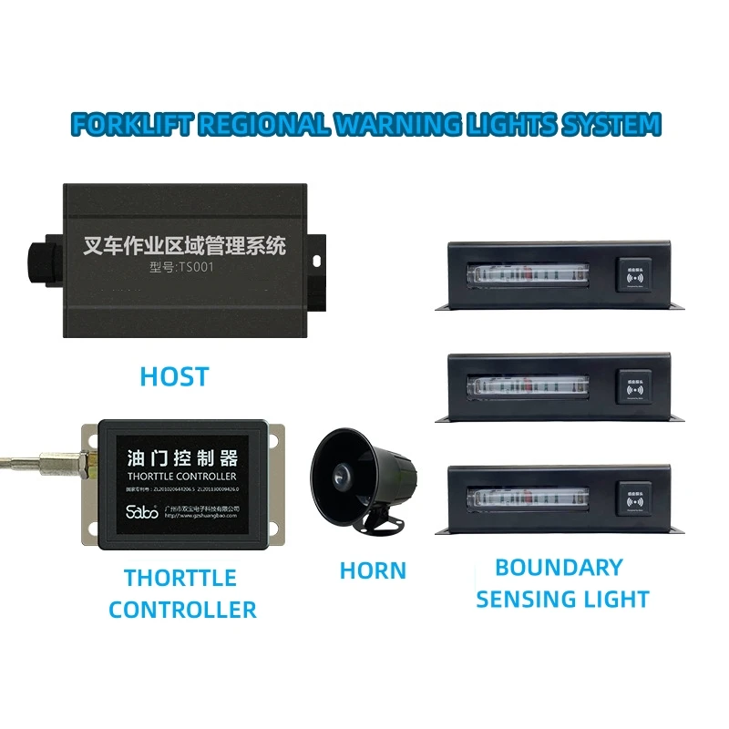 Forklift Regional Warning Lights System Prompts For Safety Collision ...
