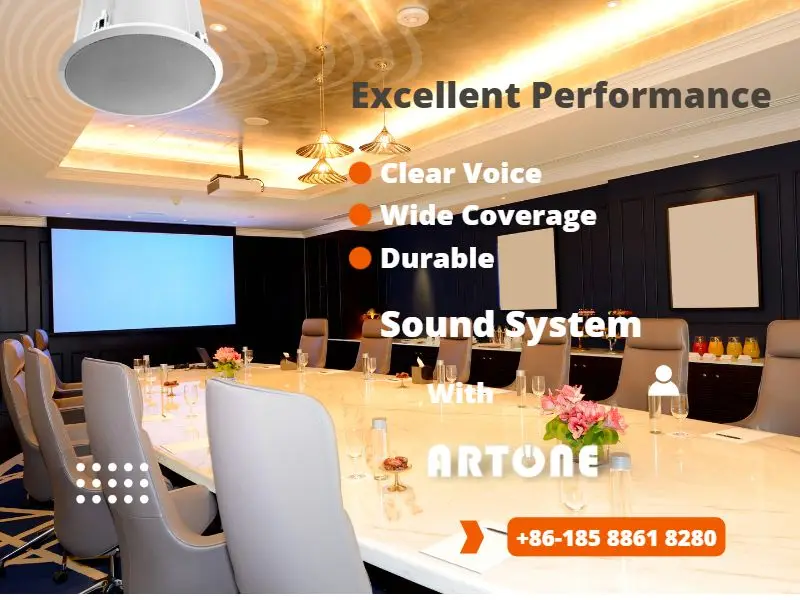 Blue in Ceiling Speaker Tooth System Commercial Set for Shop PMS-A1120