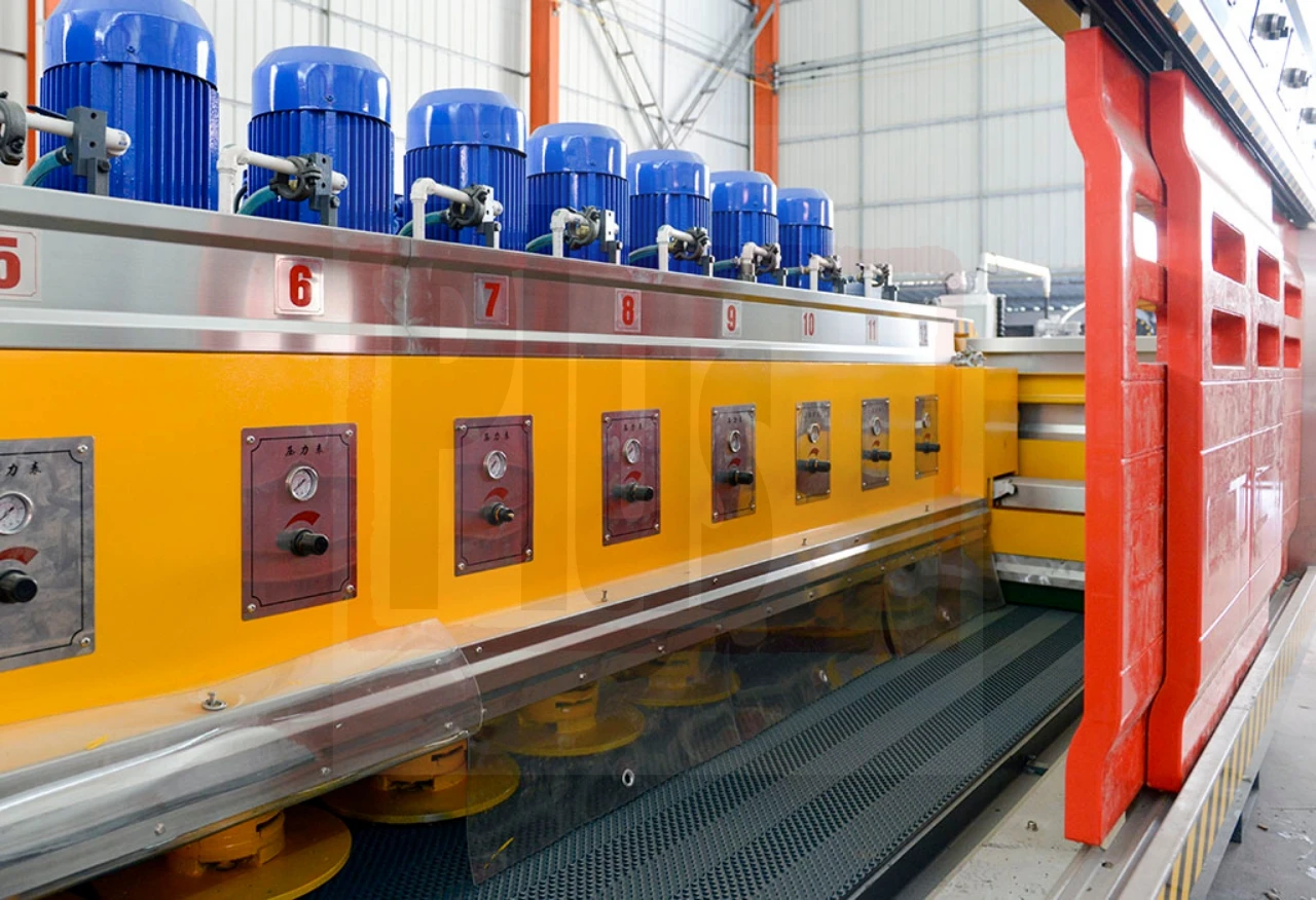 STONEPLUS 1+6 6 Head Line Polish Machine for High Productivity