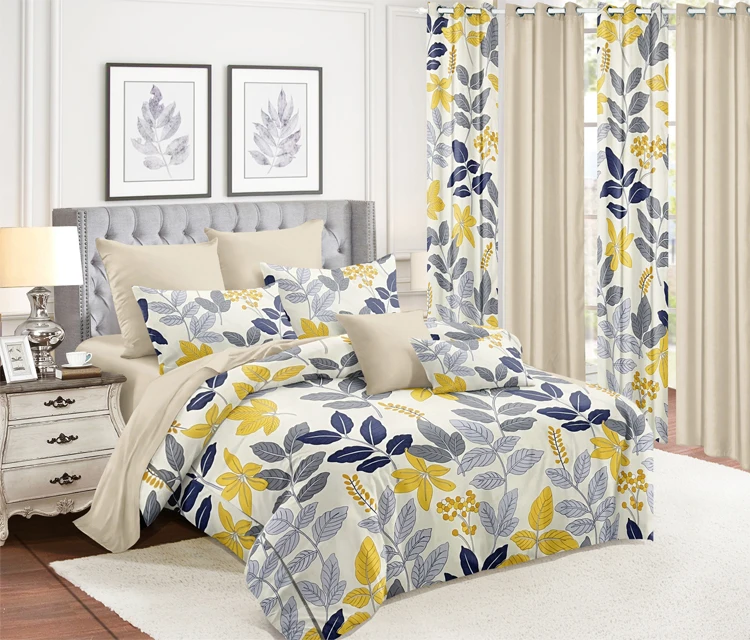 Duvet Cover Set Comforter Set With Matching Curtains 100%polyester ...