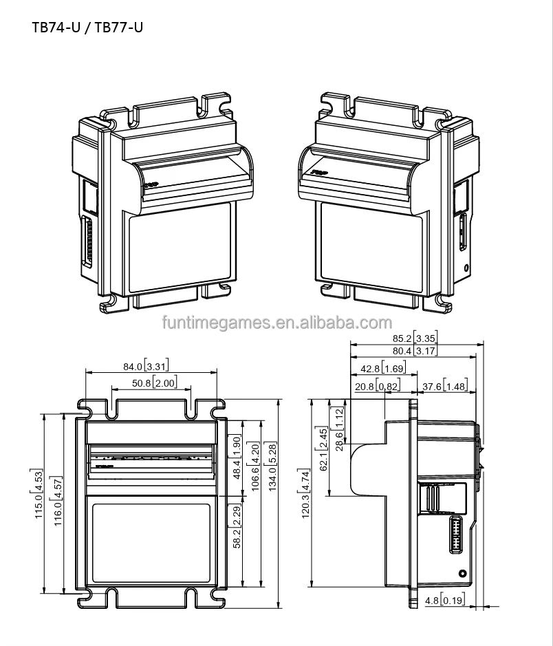 TB74 Bill Acceptor - Reliable Coin-Operated Solution