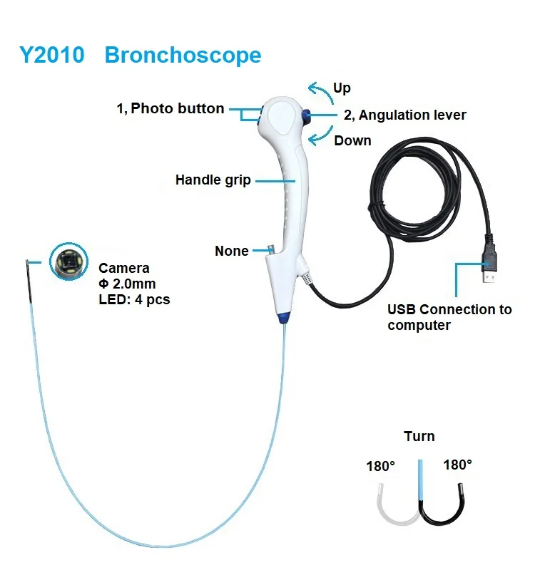Custom Portable Endoscopic Colonoscopy for Pets High-Definition USB ...