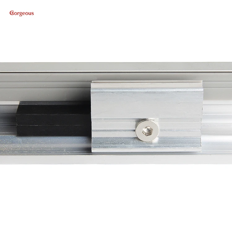 Aluminum Office Sliding Glass Door Frameless U-Channel Hardware Glass ...