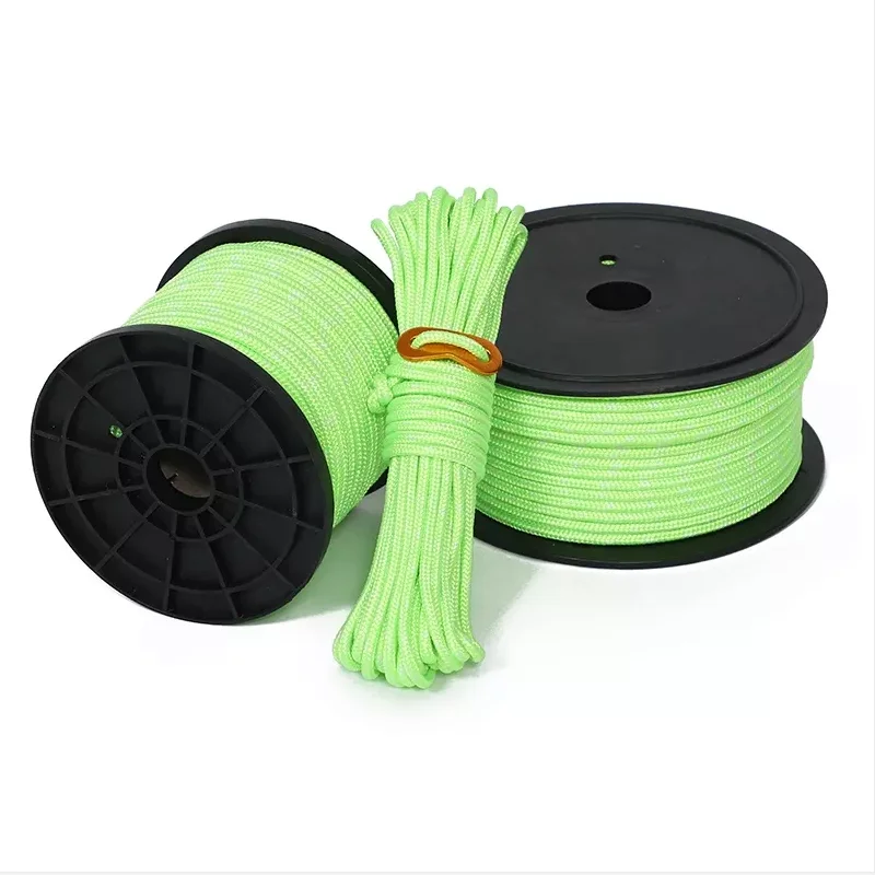 2mm 3mm 4mm 5mm High Visibility Glow In The Dark Paca Cord Reflective ...