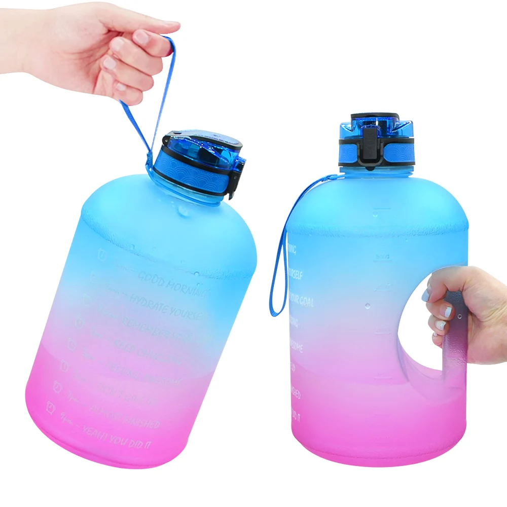 Motivational 1-gallon 128oz Gym Water Bottle Petg Direct Drinking Water ...
