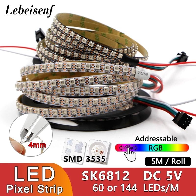 3535 Flexible LED Strip Lights - 5m Addressable Color Strip