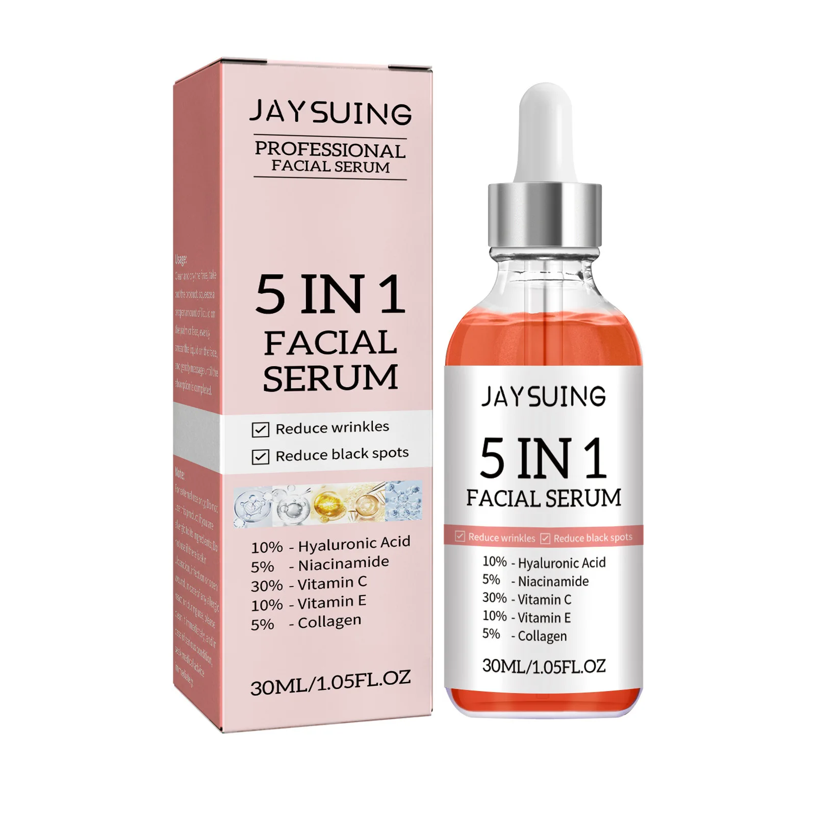 Wholesale 5-in-1 Facial Serum Moisturizes Skin Anti-wrinkle And Firming ...