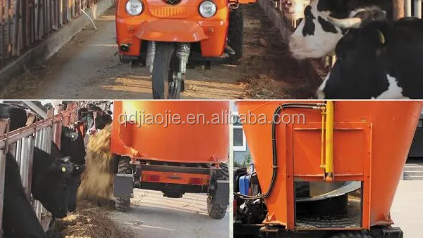Single Auger Vertical Small TMR Mixer - Self-Propelled Livestock Feed ...