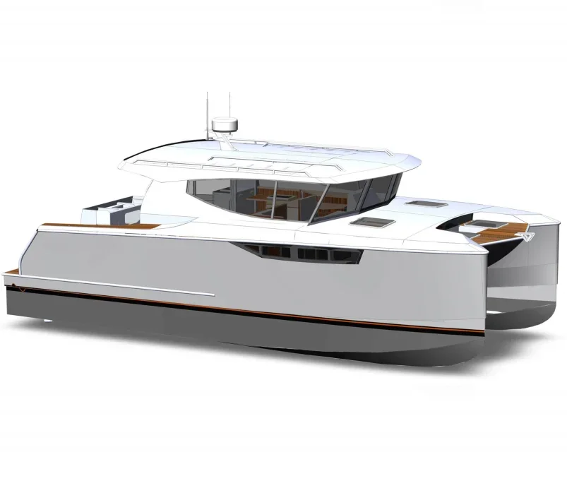 Factory is mass-produced 42ft Catamaran Passenger Boats Luxury Yacht ...