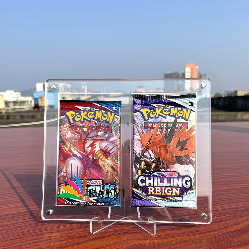 Custom Acrylic Booster Pack Box - Magnetic Lid Display