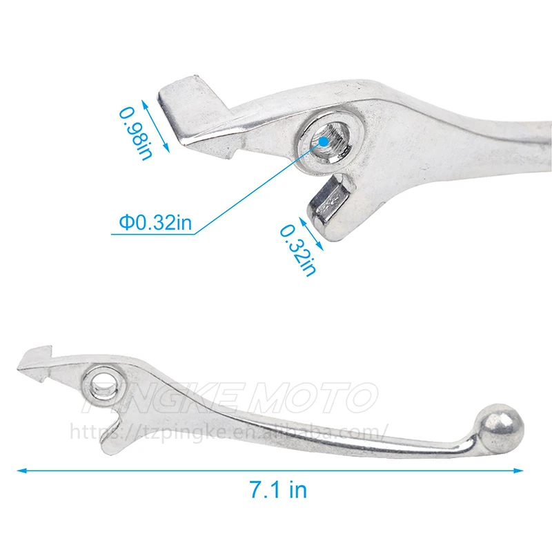 Alibaba.com: Left and Right Hydraulic Disc Brake Lever for 50-250cc ...