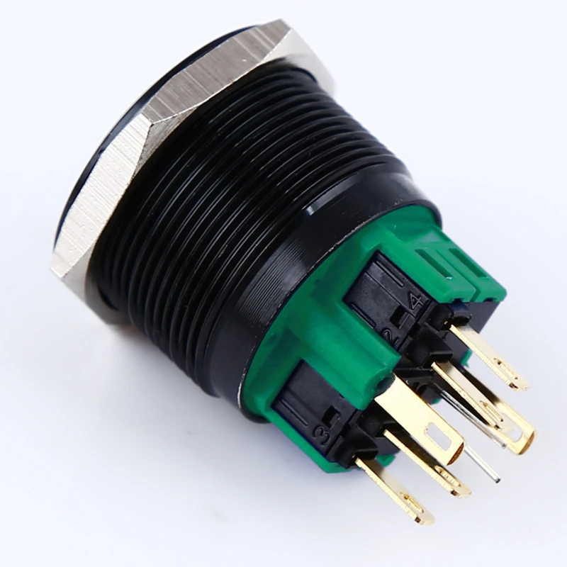 ELEWIND 25mm Black Aluminium or Stainless Steel RGB 3 Led Three Color ...