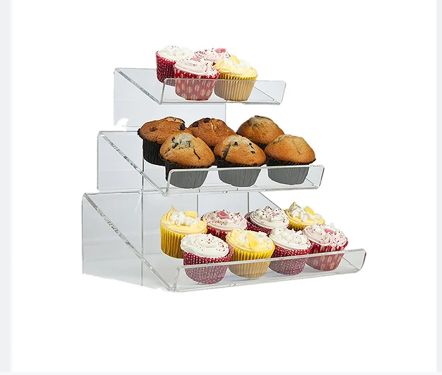 Transparent 3 Tier Candy Display Holder Clear Shop Retail Acrylic Candy ...