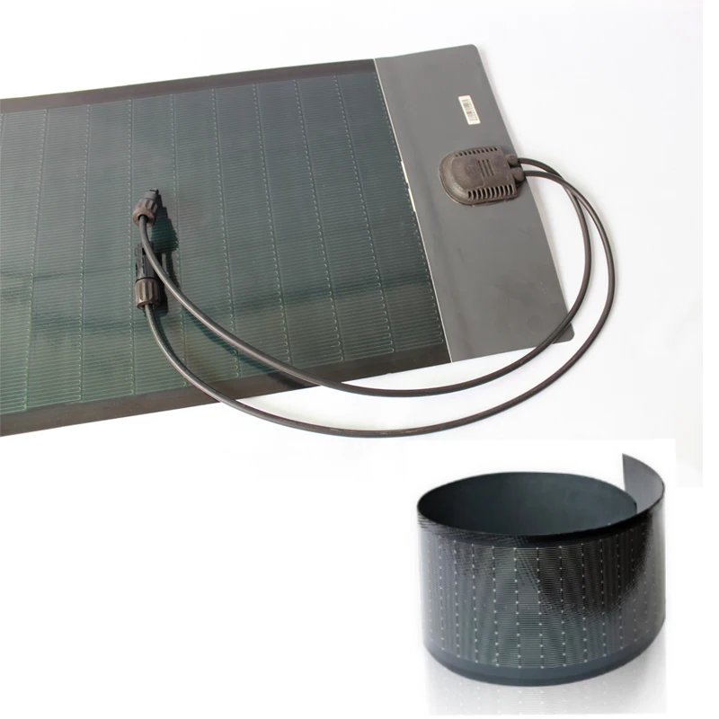100% Flexible Solar Panels - Amorphous Silicon Thin Film