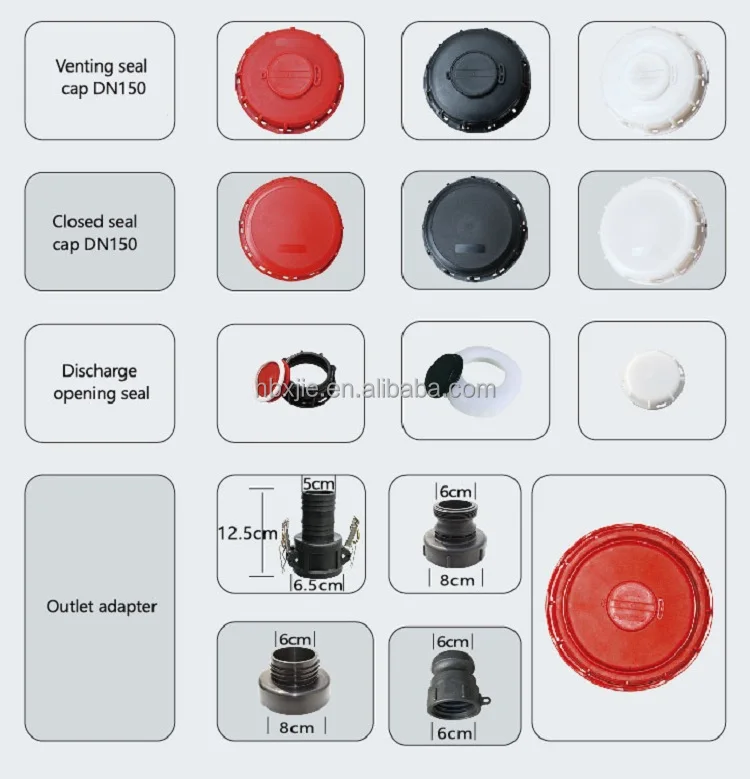 500L Horizontal Plastic IBC Tank - Ideal for Chemical Storage