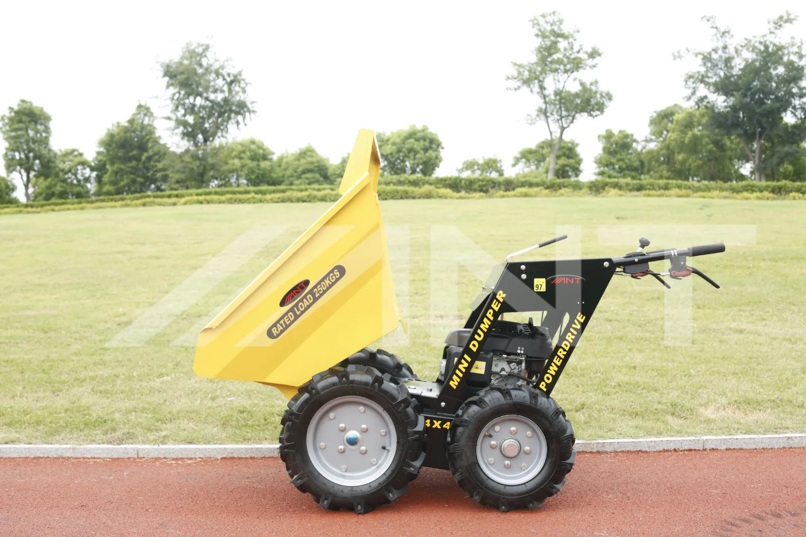 New 250kg Load Capacity Mini Dumper 4-wheels Gasoline Engine Self ...