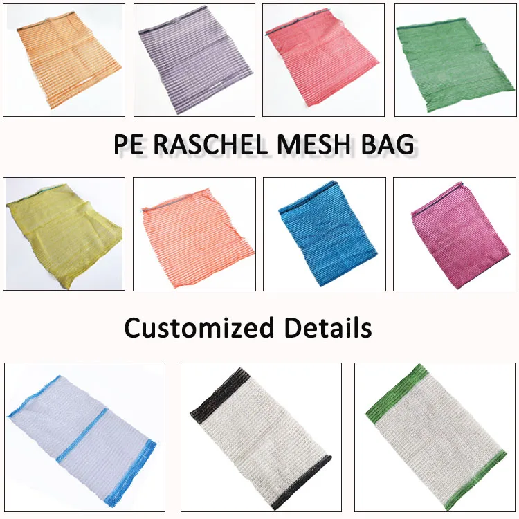 Recycled PE Raschel Mesh Bag Roll for Eco-Friendly Packaging