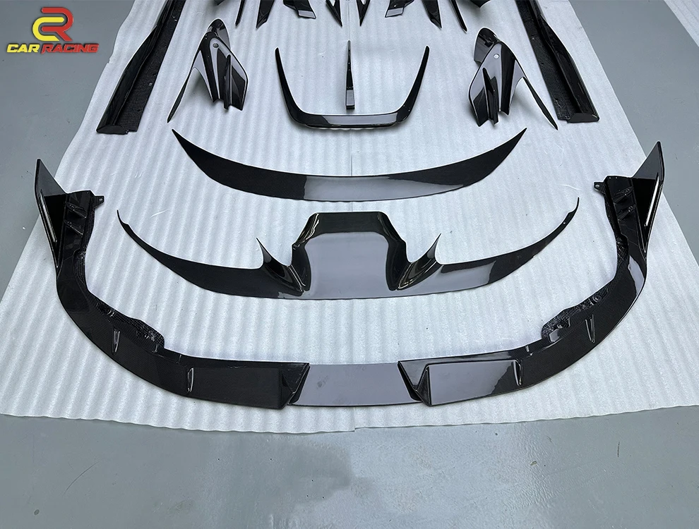 Upgrade Facelift Msy Body Kit Dry Carbon Fiber Front Lip Rear Diffuser ...