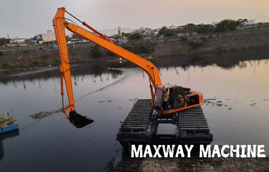 MAX250PU Floating Amphibious Pontoon Track for 23-26 Ton Excavators