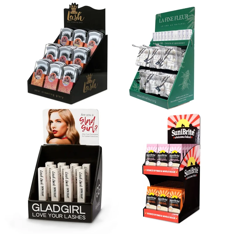 Cardboard Display Box Paper Display Rack Pdq Paper Counter Carton Table ...