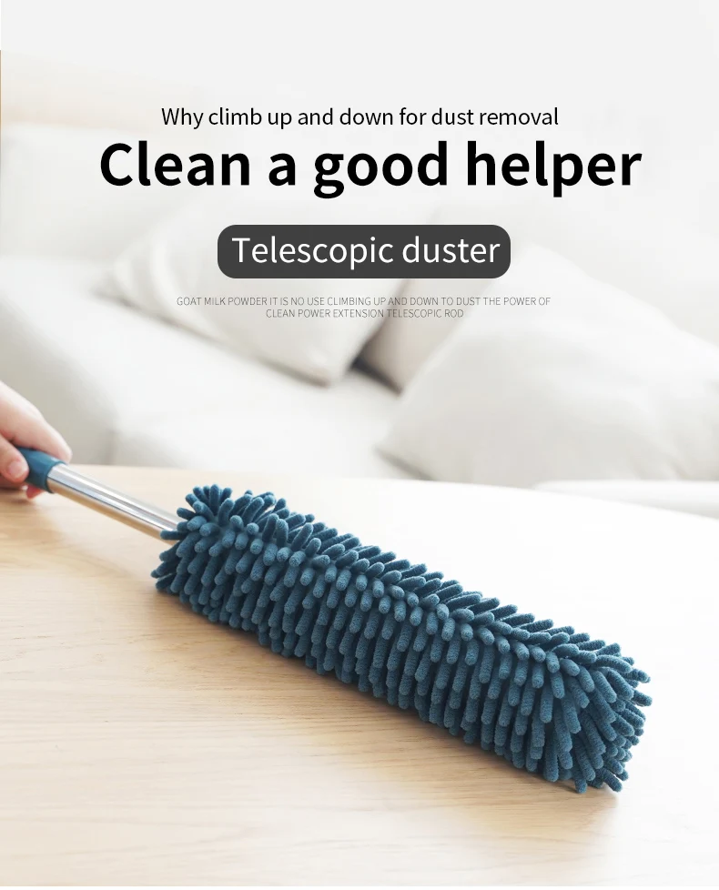 Microfiber Chenille Hand Duster with Removable Telescopic Handle ...