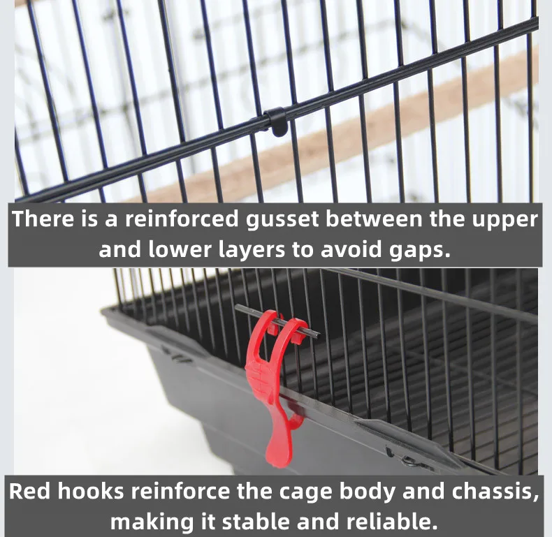 Horizontal Sliding Iron Large Bird Cages Collapsible Easy Shipping ...