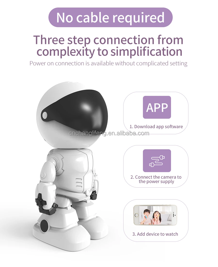 Hot Selling Home Security Robot Camera Wireless Wifi Network Camera Two ...