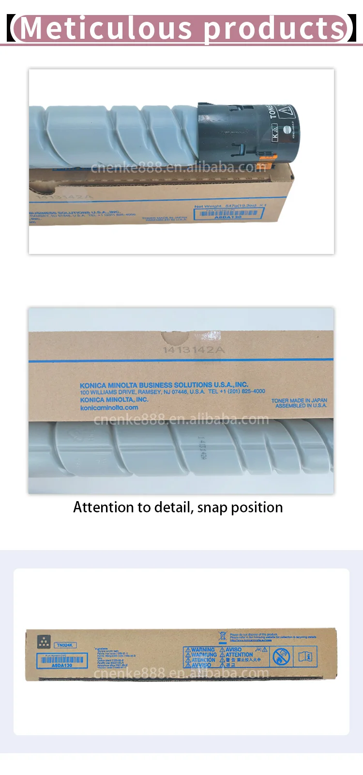 Original TN324 Black Toner Cartridge for Konica Minolta