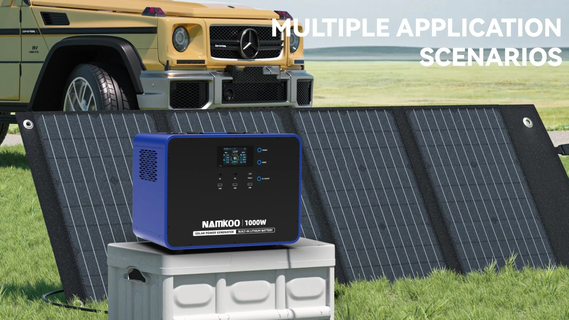 1000w Home Use Emergency Lithium Battery Solar Generators Portable ...
