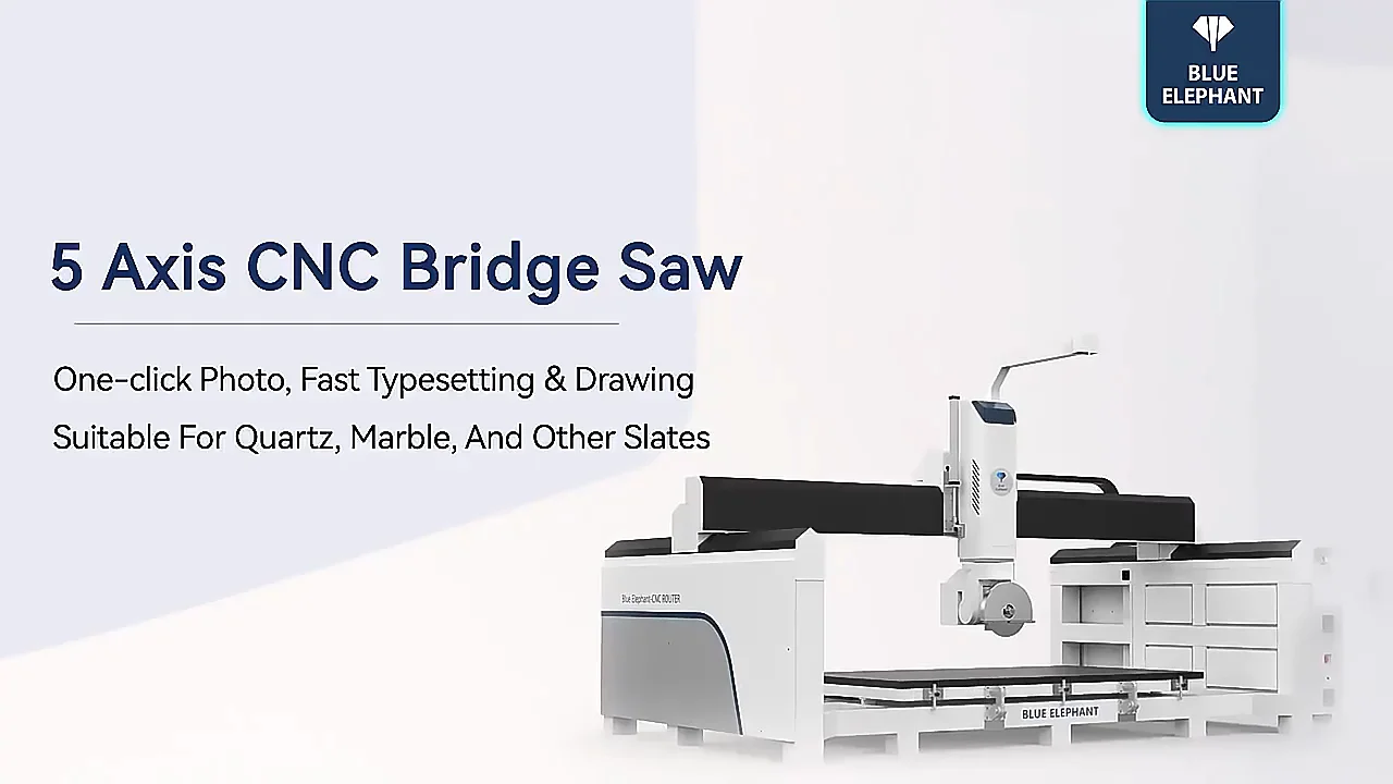 Commercial Stone Bridge Saw 5 Axis Marble Slabs Stone And Granite ...