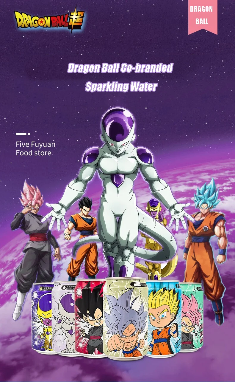 Japan Dragon Ball Sparkling Water 330ml Ramune Variety